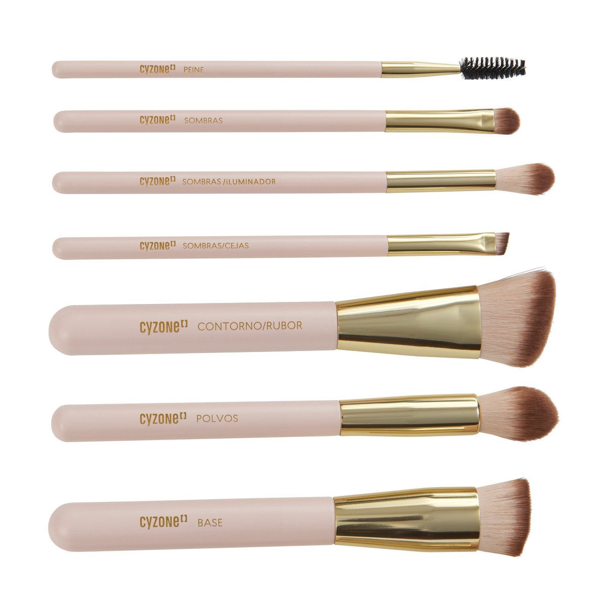 Set de brochas para maquillaje Glam Pro | Cyzone - Cyzone México