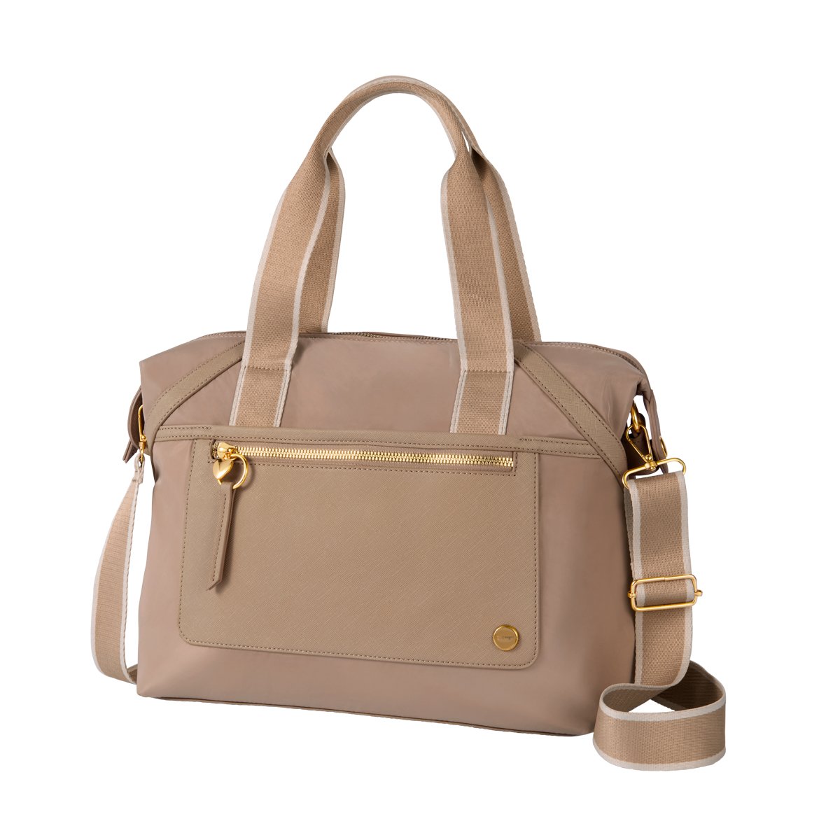 Elegante Bolso para Mujer en Poliéster Beige | Cyzone - Cyzone México