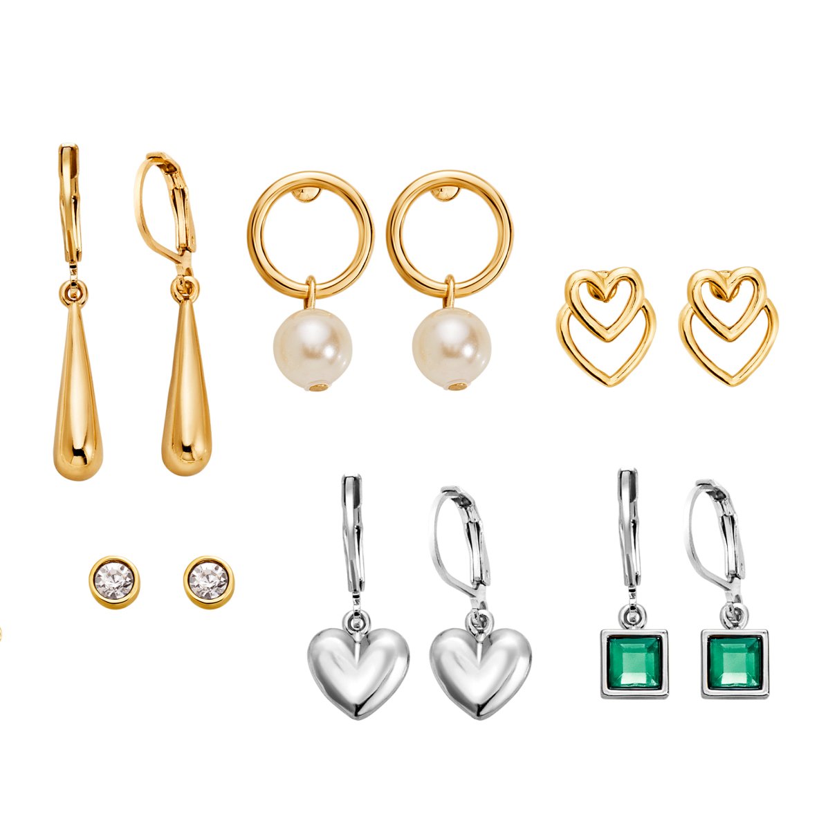 Set Aretes x7 Clau Silver - ésika Mexico